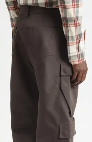Rick Owens Geth Cotton & Nylon Cargo Pants - Dark Dust