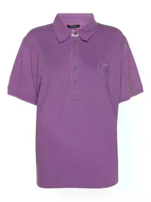 ELENA MIRO` Button-placket Polo T-shirt