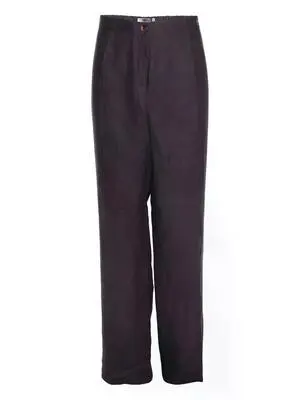 KRIZIA Button Linen Trousers