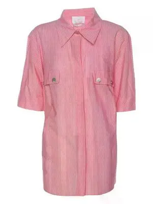 Marina Rinaldi Striped Button-front Shirt