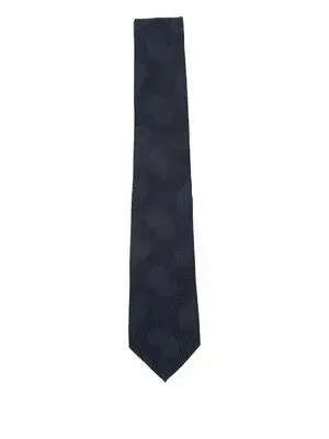 BIGI Paisley Silk Tie - Blue