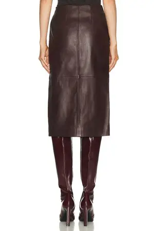 Tove Pilar Leather Skirt