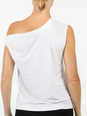Norma Kamali Draped One-shoulder Top