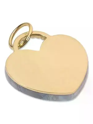 Devon Woodhill Lace Agate Rock Solid Heart Charm
