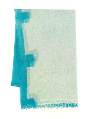 SUZUSAN Tie-dye Fringed Scarf - Neutrals