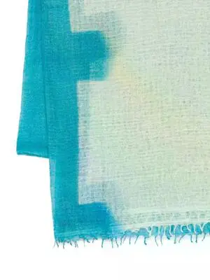 SUZUSAN Tie-dye Fringed Scarf