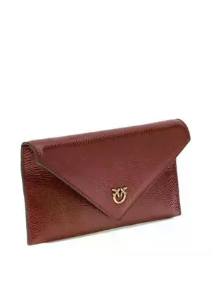 Pinko Love Birds Envelope Chain Clutch Bag - Red