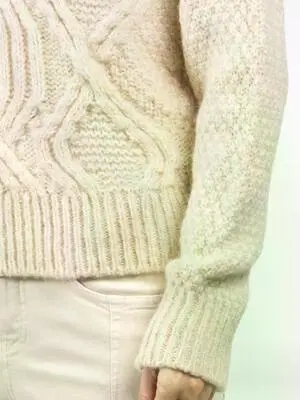 Eleventy Cable-knit Crew-neck Sweater