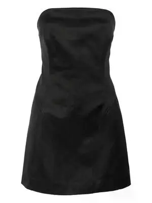 Khaite Strapless Mini Dress - Black