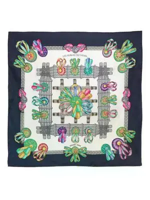 Hermès Embellished Silk Scarf