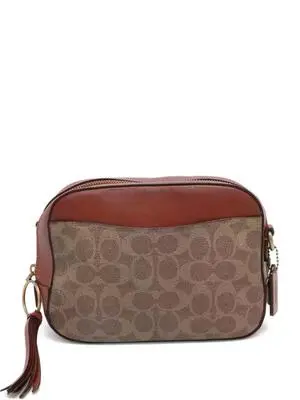COACH VINTAGE Coated-canvas Crossbody Bag - Brown