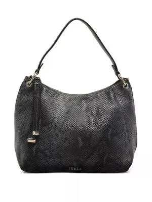 Furla Python-embossed Leather Tote Bag