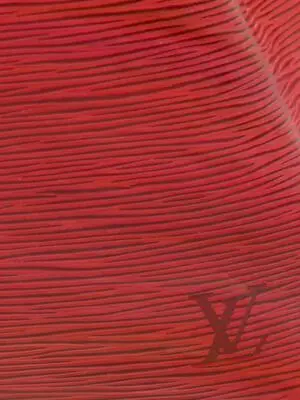 LOUIS VUITTON 1993 Petit Noe Leather Bucket Bag - Red