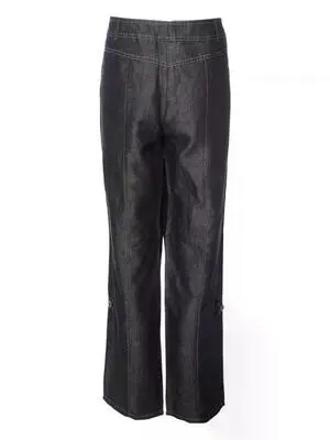 ELENA MIRO` Contrast-stitching Trousers