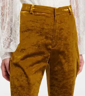 Gucci Velvet Tapered Trousers