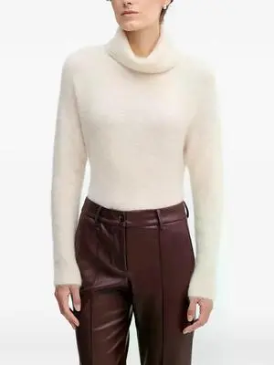 SANDRO FERRONE Roll-neck Sweater - Neutrals