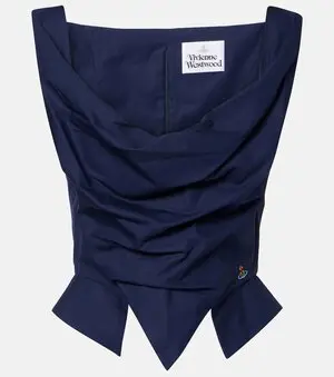 VIVIENNE WESTWOOD Cotton Bustier Top - Blue
