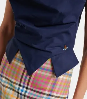 VIVIENNE WESTWOOD Cotton Bustier Top - Blue