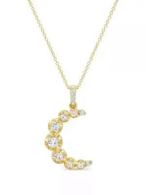 JENNIFER MEYER Diamond Moon Pendant Necklace - Gold