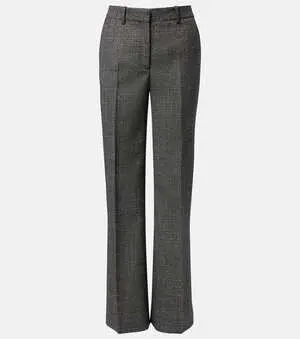 Acne Studios Pekko Houndstooth Wide-leg Pants