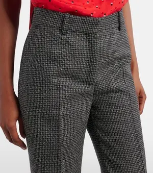 Acne Studios Pekko Houndstooth Wide-leg Pants