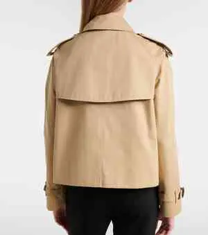 Burberry Cropped Cotton Gabardine Jacket