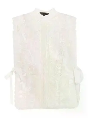 Biyan Graphic-embroidered Vest - Neutrals