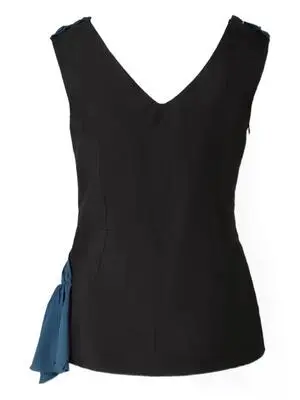 Marni V-neck Side-zip Blouse - Blue