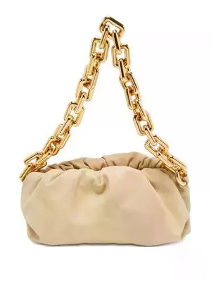 Bottega Veneta The Chain Leather Shoulder Bag - Neutrals