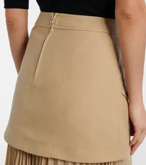 Veronica Beard Patricka Cotton Midi Skirt - Beige