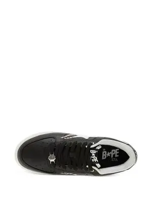A BATHING APE Shark Sta Trainers - Black