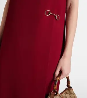 Gucci Horsebit Sablé Midi Dress