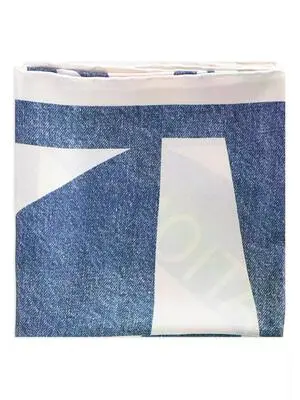 FERRAGAMO Denim-effect Scarf - Blue