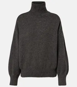 Khaite Willem Cashmere Turtleneck Sweater - Grey