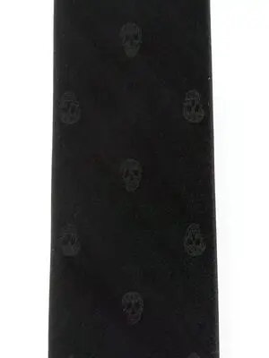 Alexander McQueen Skull-print Tie - Black