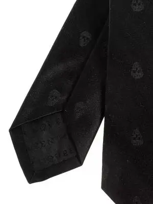 Alexander McQueen Skull-print Tie - Black
