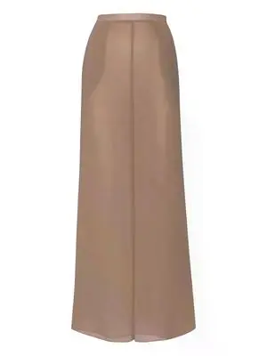 Lapointe Georgette Wide-leg Trousers With Pockets
