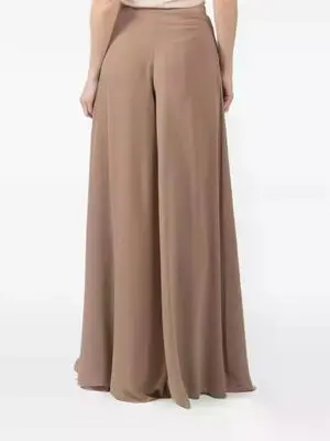 Lapointe Georgette Wide-leg Trousers With Pockets