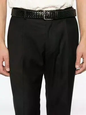 MICHAEL COAL Pleated Turn-up Trousers