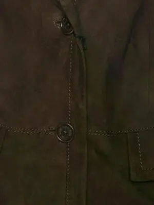 PERSON-A Suede Single-breasted Blazer