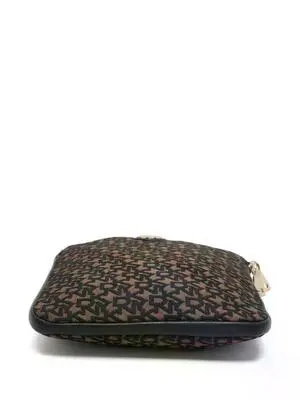 Dkny Vintage Canvas And Leather Clutch