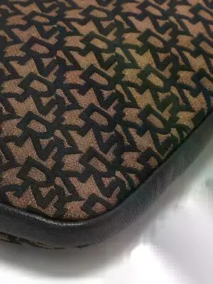 Dkny Vintage Canvas And Leather Clutch