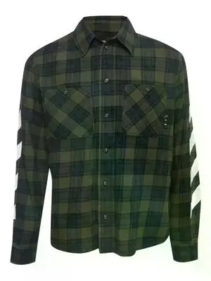 Off-White Tartan Cotton Shirt