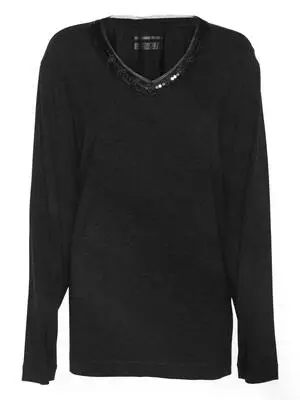 BASLER V-neckline Embellished Sweater