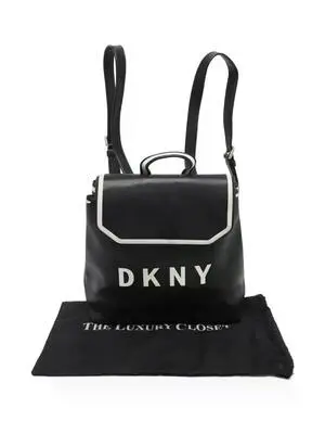 Dkny Jade Leather Logo Backpack