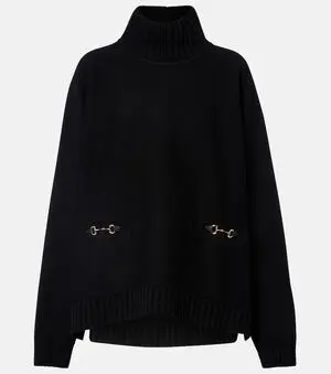 Gucci Horsebit Wool-blend Turtleneck Sweater