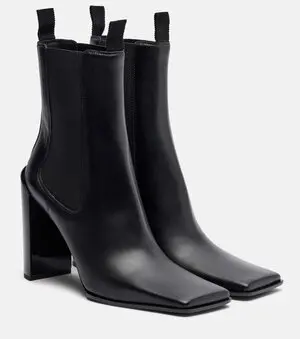 Alaïa 90 Leather Chelsea Boots - Black
