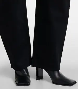 Alaïa 90 Leather Chelsea Boots