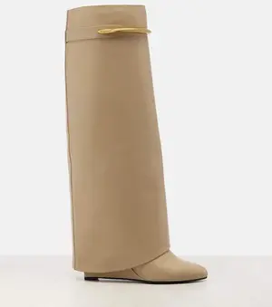 Givenchy Shark 95 Leather Knee-high Boots
