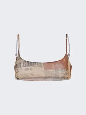 Jean Paul Gaultier Mesh Bra Journal Print - Multi